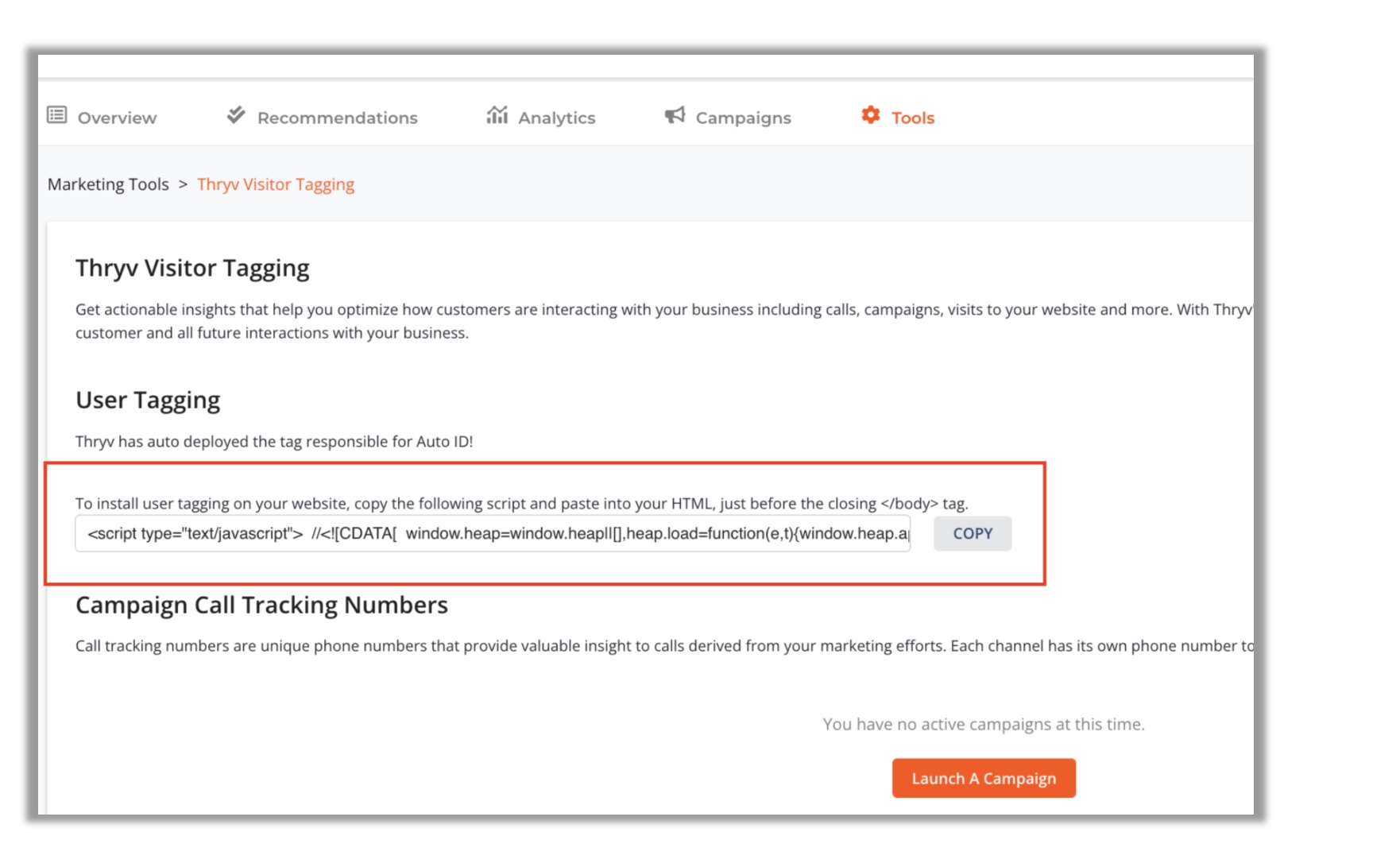 Add Visitor Tagging to a Non-Thryv Website – Thryv
