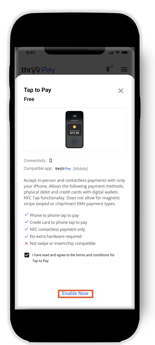 Set Up Tap to Pay – Thryv