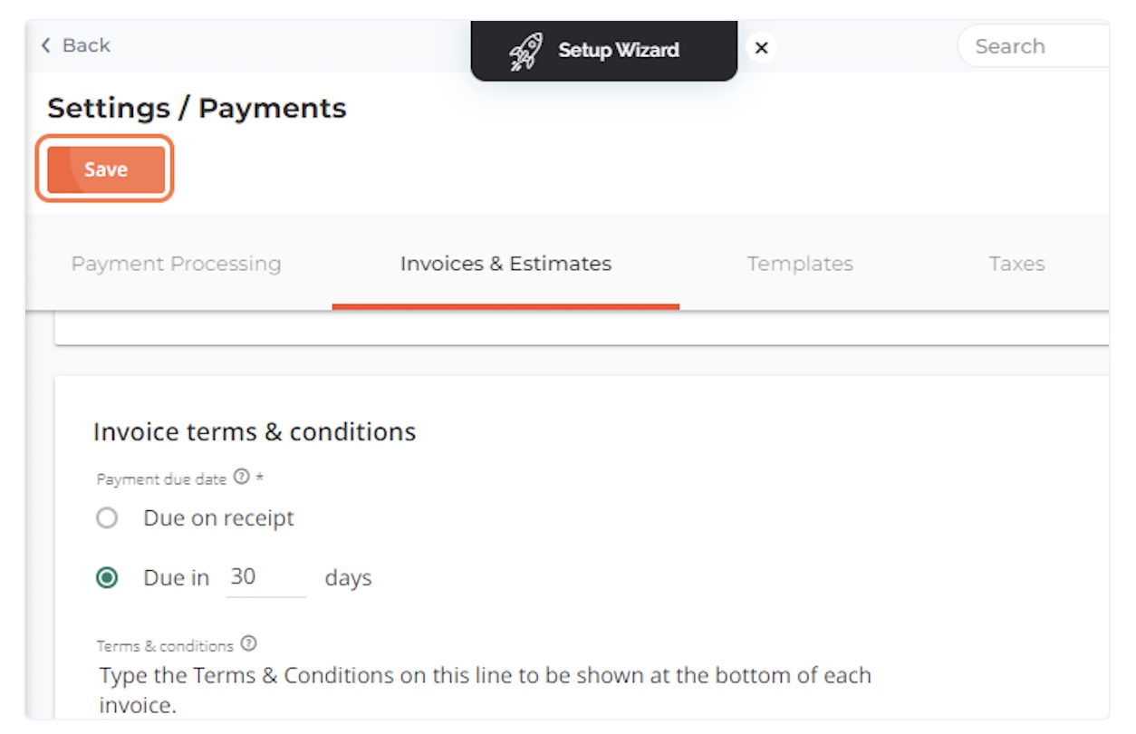 How to add Terms & Conditions to an invoice – Thryv