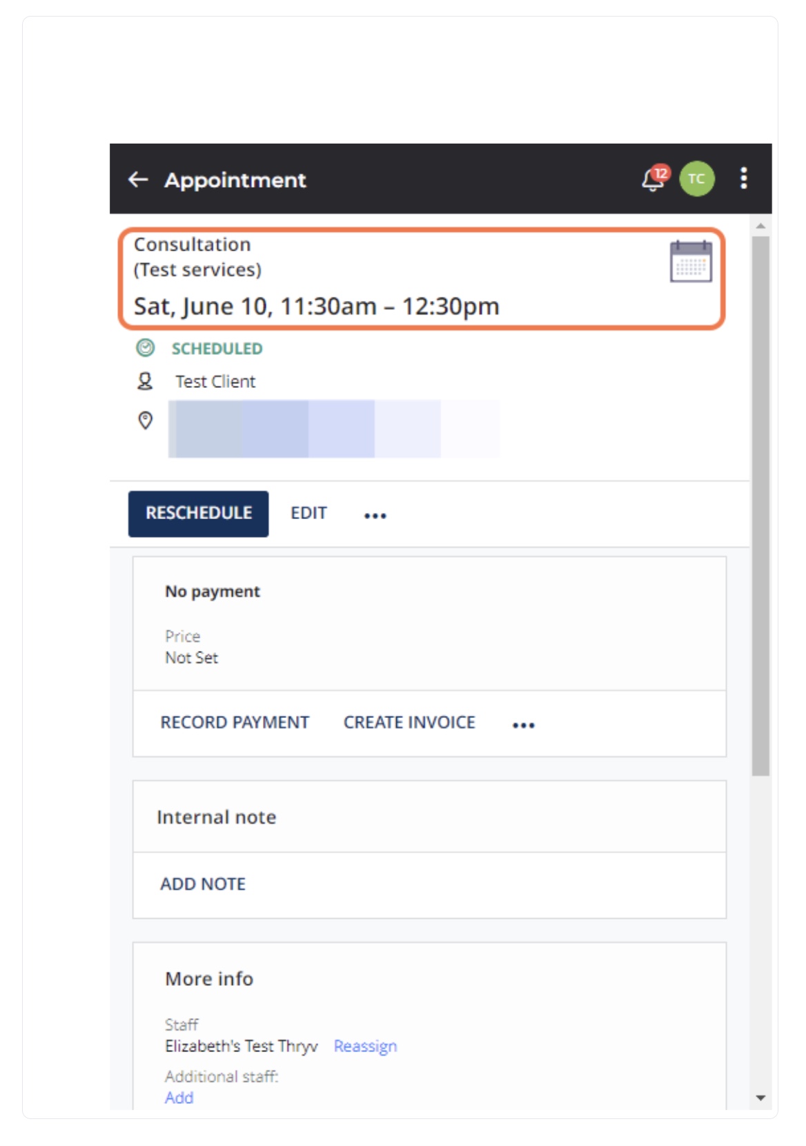 Mobile App- Reschedule an Existing Appointment – Thryv