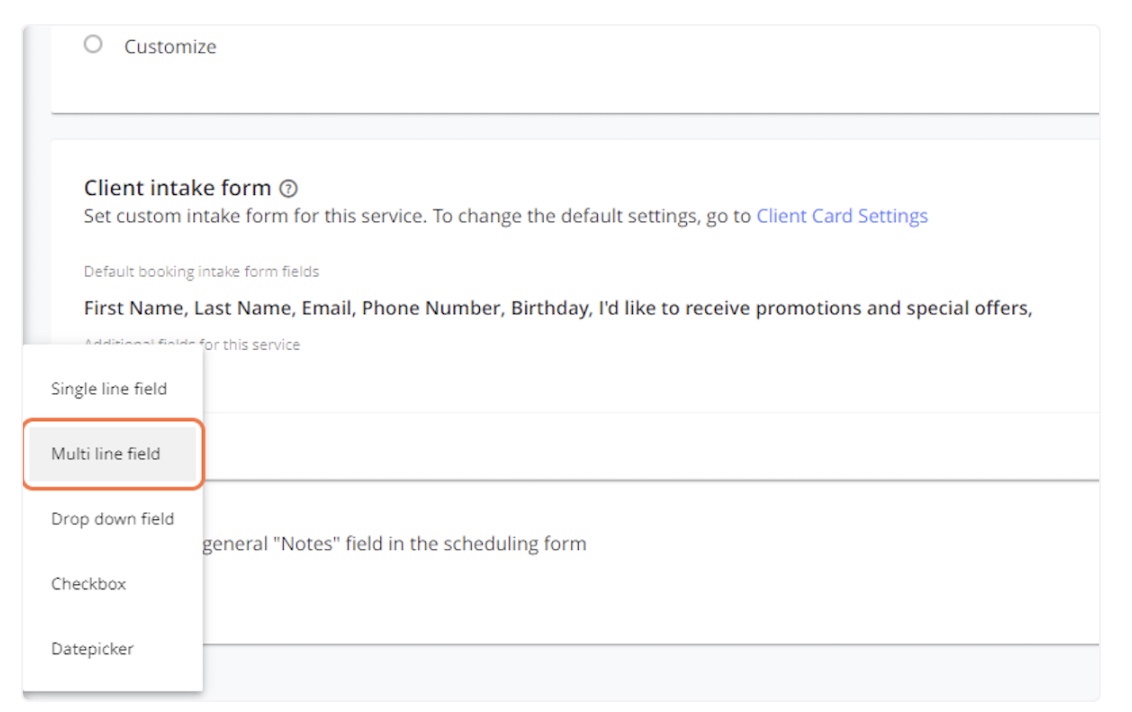 How To Create A Custom Intake Form for a Specific Service – Thryv