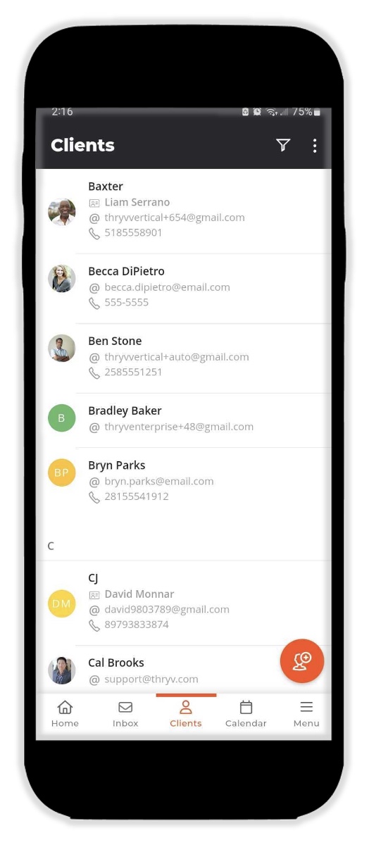 Thryv Business Center™ Mobile - Clients – Thryv