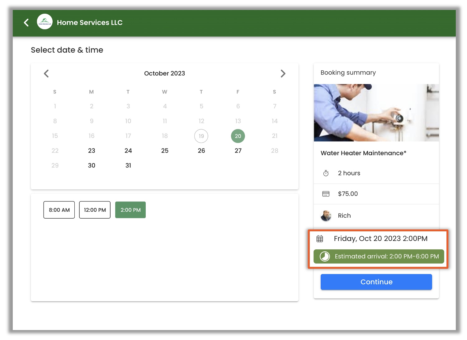 Arrival Windows – Thryv