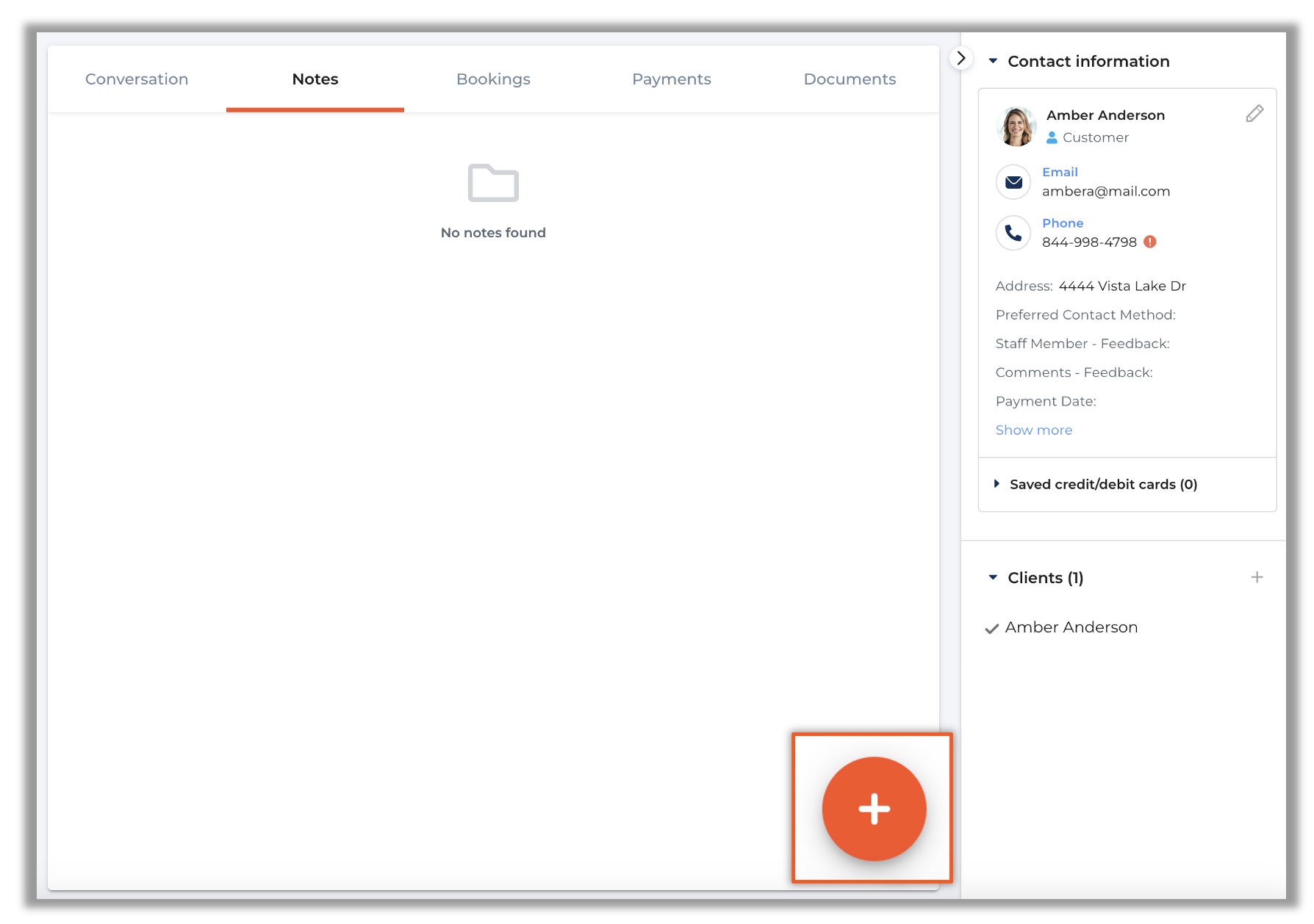 Add A Note to a Client Card – Thryv