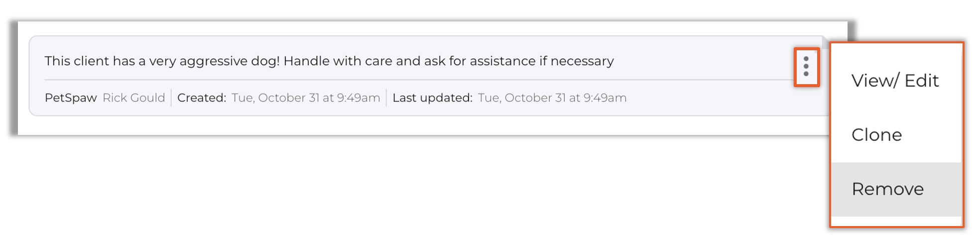 Add A Note to a Client Card – Thryv