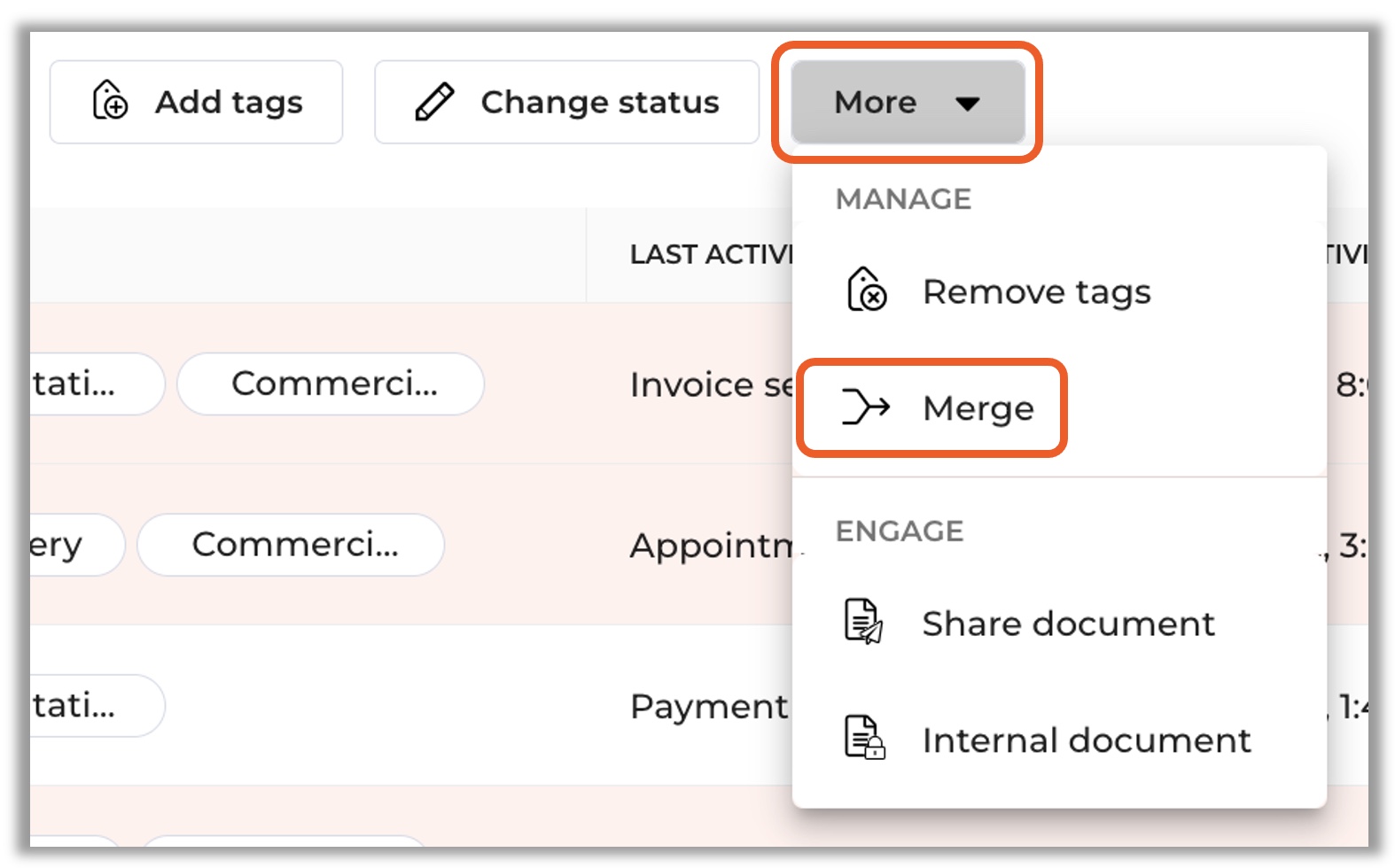 Merge Client Contacts – Thryv
