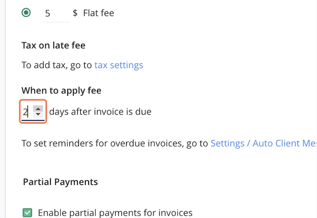 How To Enable Late Fees for All Invoices – Thryv