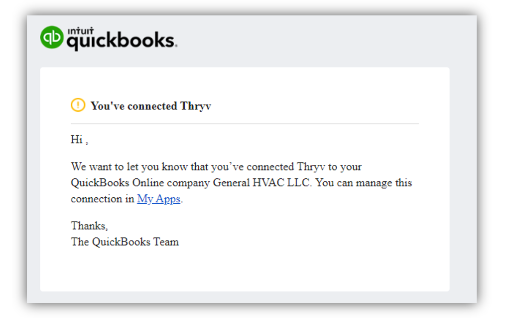 QuickBooks Online – Thryv