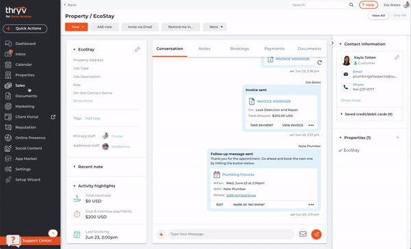 Create Invoices – Thryv