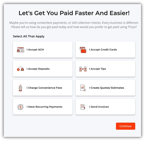Onboarding Wizard – Thryv