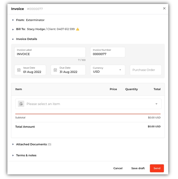 Create Invoices – Thryv